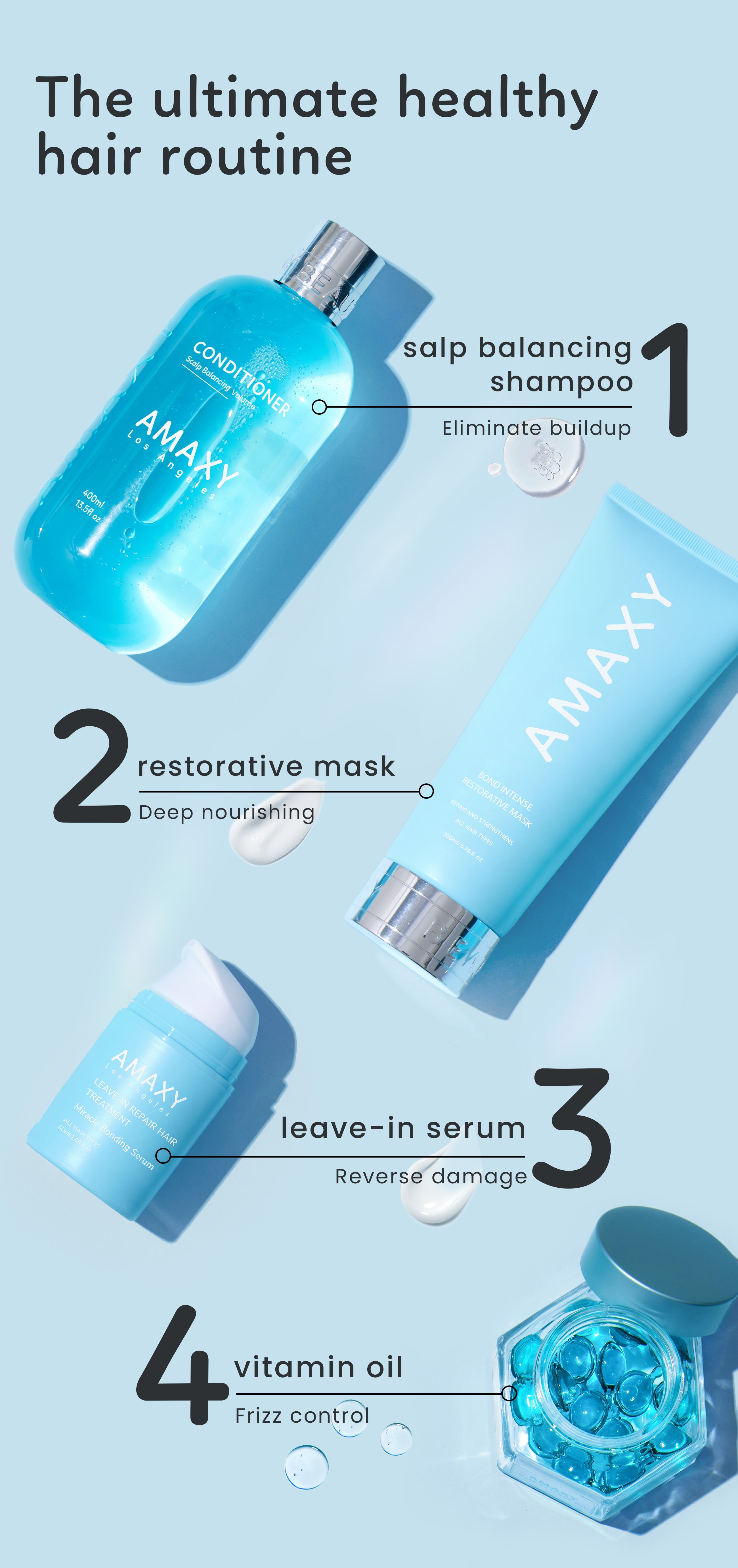 AMAXY | Miracle Bonding Serum, Reverse Damage in 3 Minutes, Hair Repair ...